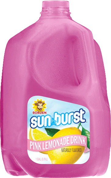 Sunburst Pink Lemonade Drink - Borden Dairy | Borden Dairy